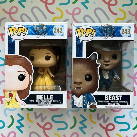 Funko | Toys | Funko Pop Disney Princess Beauty And The Beast Set Emma ...